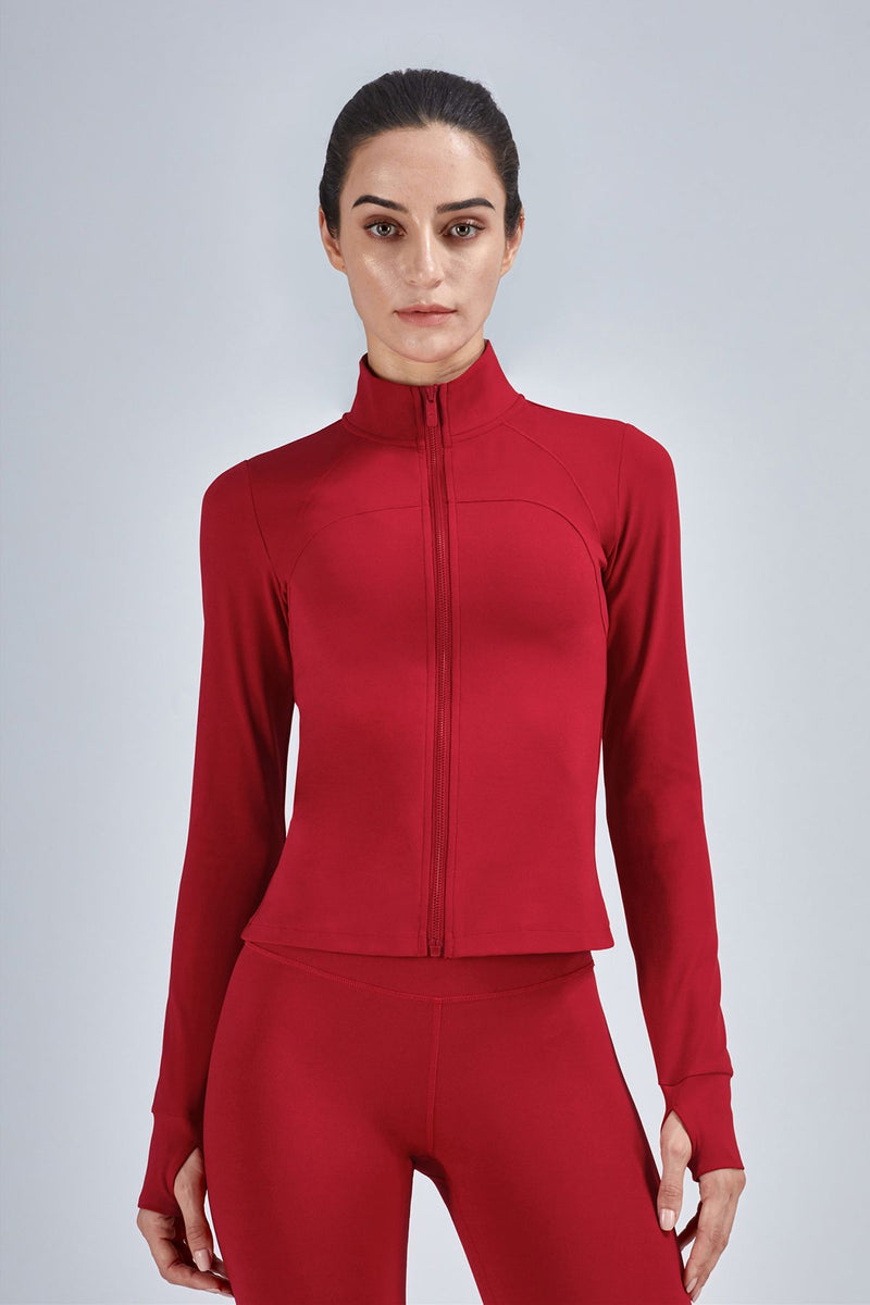 Full-Zipper Track Jackets - High Collar Tracksuit Outfits for Women ...