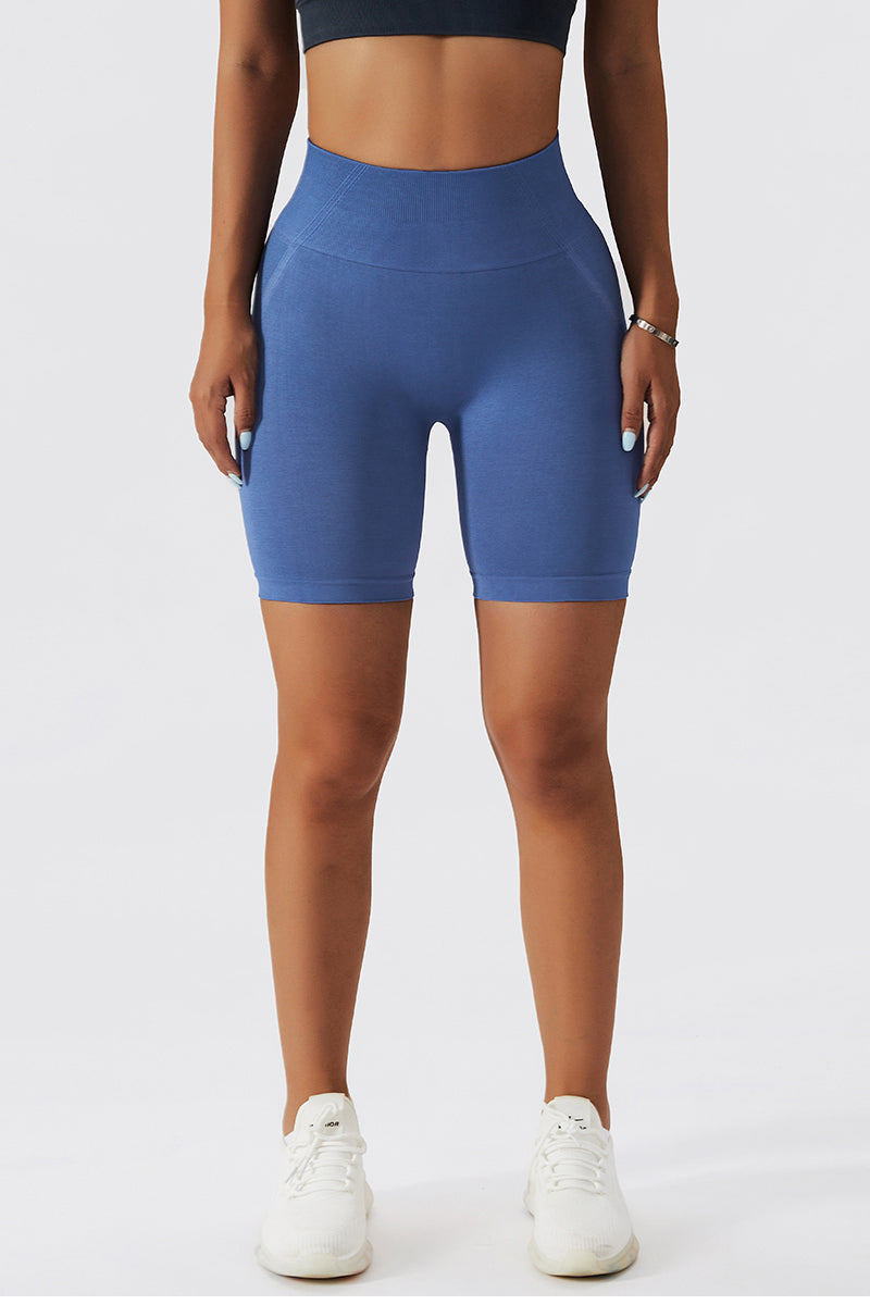 Seamless High Waisted Spandex Scrunch Bum Cycling Shorts For Women ...