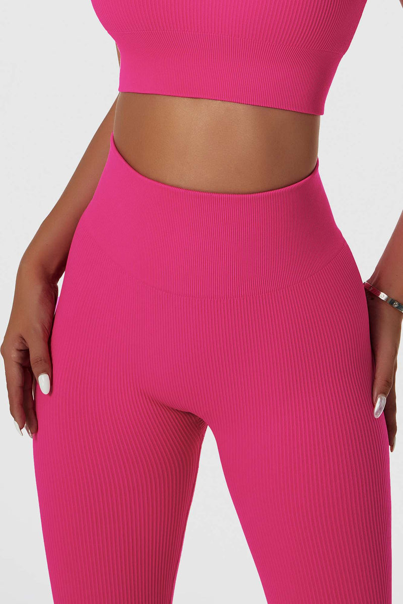 Women's Ribbed Seamless Workout Leggings - Design for Multi Sports ...